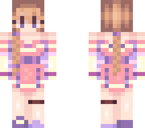 ~^ neon cheerleader ^~ | Minecraft Skin