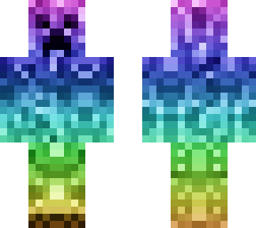 rainbow creeper | Minecraft Skins