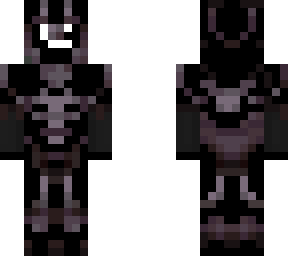 Netherite armor with Silence Armor trim | Minecraft Skin