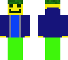 Roblox noob w jacket and hat | Minecraft Skin