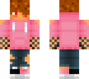 Luzu Cubito ~ Outfit V Rosa + Piercings | Minecraft Skin