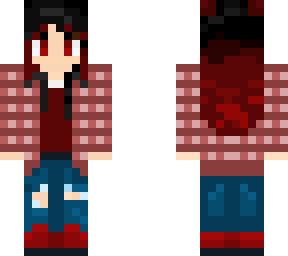 Tomboy (Red Version) | Minecraft Skin