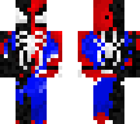 Spider-Man with Symbiote PS5 | Minecraft Skin