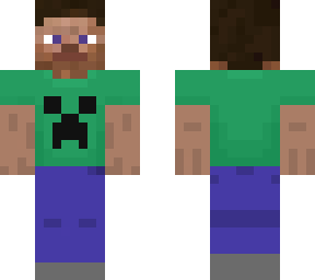 creeper steve | Minecraft Skins