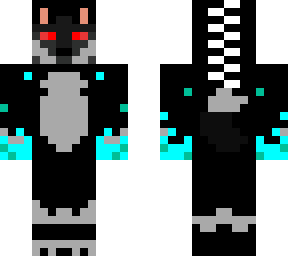 Blue Fire Wolf | Minecraft Skin