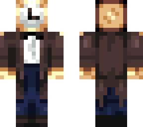 Classic clock in suit | Minecraft Skin