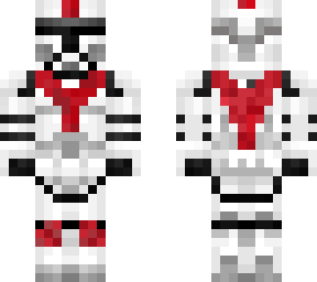 Clone Trooper Phase 1 Red | Minecraft Skin