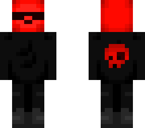 Red Skeleton | Minecraft Skin