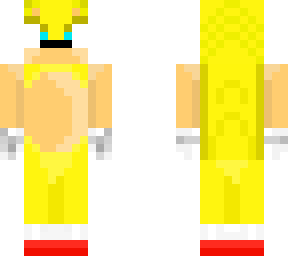 Sonic frontiers Cyber Super Sonic | Minecraft Skin