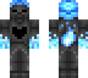 Flaming Dark Steve | Minecraft Skin