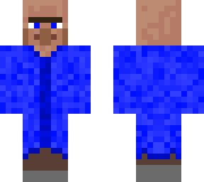 [New] Blue Villager | Minecraft Skin