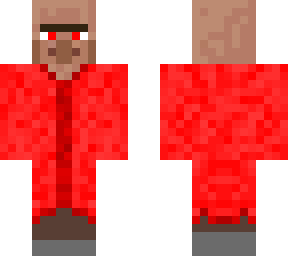 [New] Red Villager | Minecraft Skin
