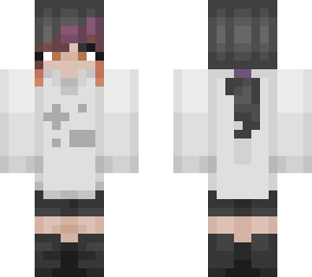 Black hair girl | Minecraft Skin