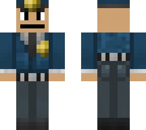a policeman with a butt | Minecraft Skin