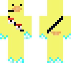 Agent Blue flamed Duckie | Minecraft Skin