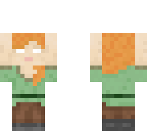 Alexbrine holding template | Minecraft Skin