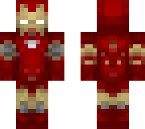 iron man mk 6 opening mask | Minecraft Skin
