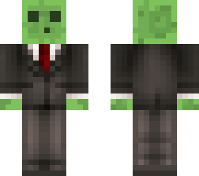 Slime in a suit | Minecraft Skin