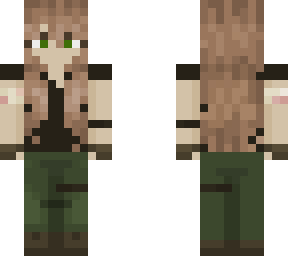 Survivalist Girl, Maze Runer Vibes | Minecraft Skin