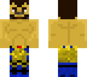 Wolverine (unmasked & with no shirt) | Minecraft Skin