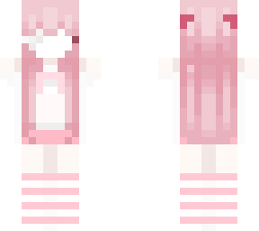PINK HEADLESS GIRL WITH EYEPATCH | Minecraft Skin