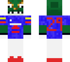 Willy el Caiman mascota de caimanes de Barranquilla | Minecraft Skin