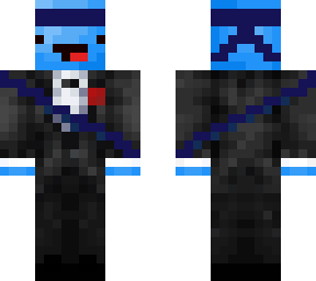 Blue slime in suit | Minecraft Skin