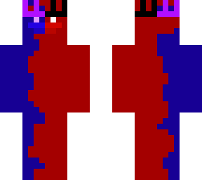 corrupt ducky red and Blue | Minecraft Skin