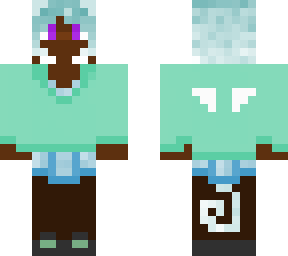 Fishing rat cyan girl | Minecraft Skin