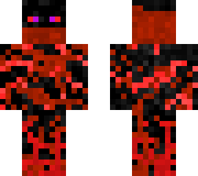 lava infected man | Minecraft Skin