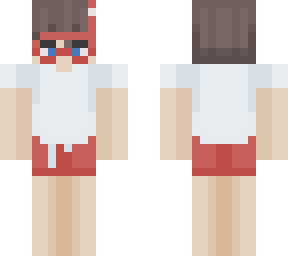 Lifeguard brown hair boy fixed 11/27/2024 | Minecraft Skin