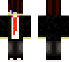 Anak sekolah warna hitam | Minecraft Skin