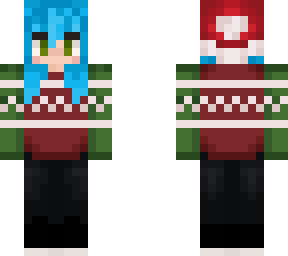 Bleu Peach Holiday | Minecraft Skin