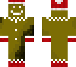 Burned Gingerbread man | Minecraft Skin