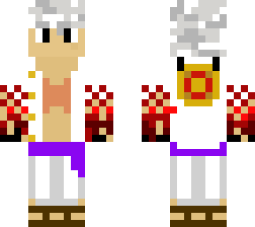 Luffy Gear 5 | Minecraft Skin