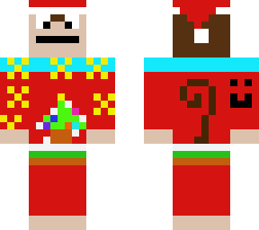 monkey xmas 2,0 | Minecraft Skin