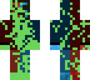 When l sneeze on a Fire and Water creeper | Minecraft Skin