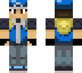 Blue Pokemon Trainer | Minecraft Skin