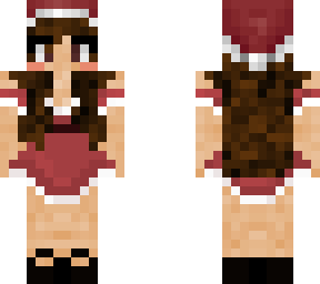 Christmas santa girl | Minecraft Skin
