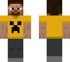 yellow steve | Minecraft Skin