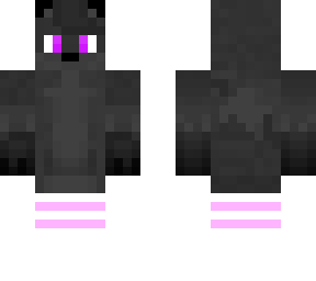 Black Fox with thigh highs | Minecraft Skin