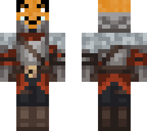 fox night with armor | Minecraft Skin