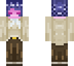 Blue hair study | Minecraft Skin