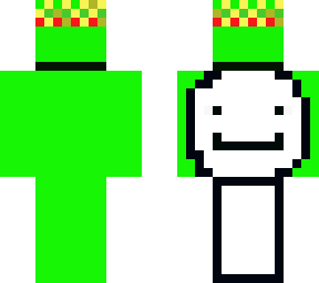 dream whit crown | Minecraft Skin