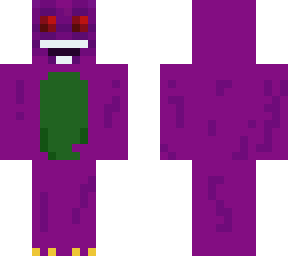 angry barney | Minecraft Skin