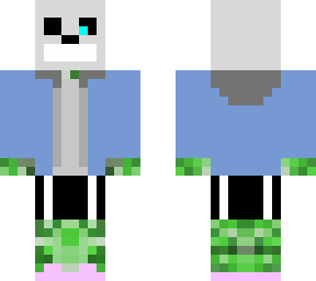 Creeper dressed up as sans | Minecraft Skin