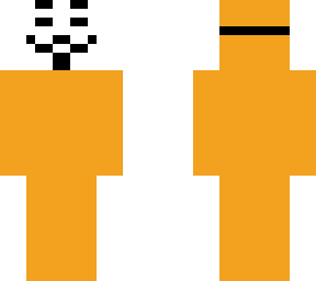 Orange Hacker | Minecraft Skin