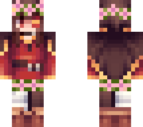 Megumin with cherry blossoms :) | Minecraft Skin