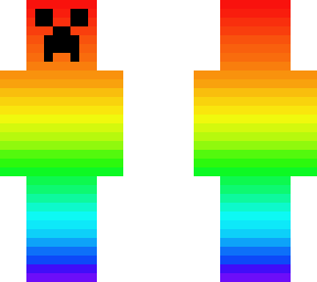 Rainbow Creeper | Minecraft Skin