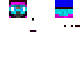 Manson kask niebieski | Minecraft Skin